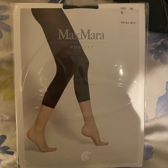 MaxMara | Pants & Jumpsuits | Nwt Max Mara Footless Navy Hosiery Xl | Poshmark